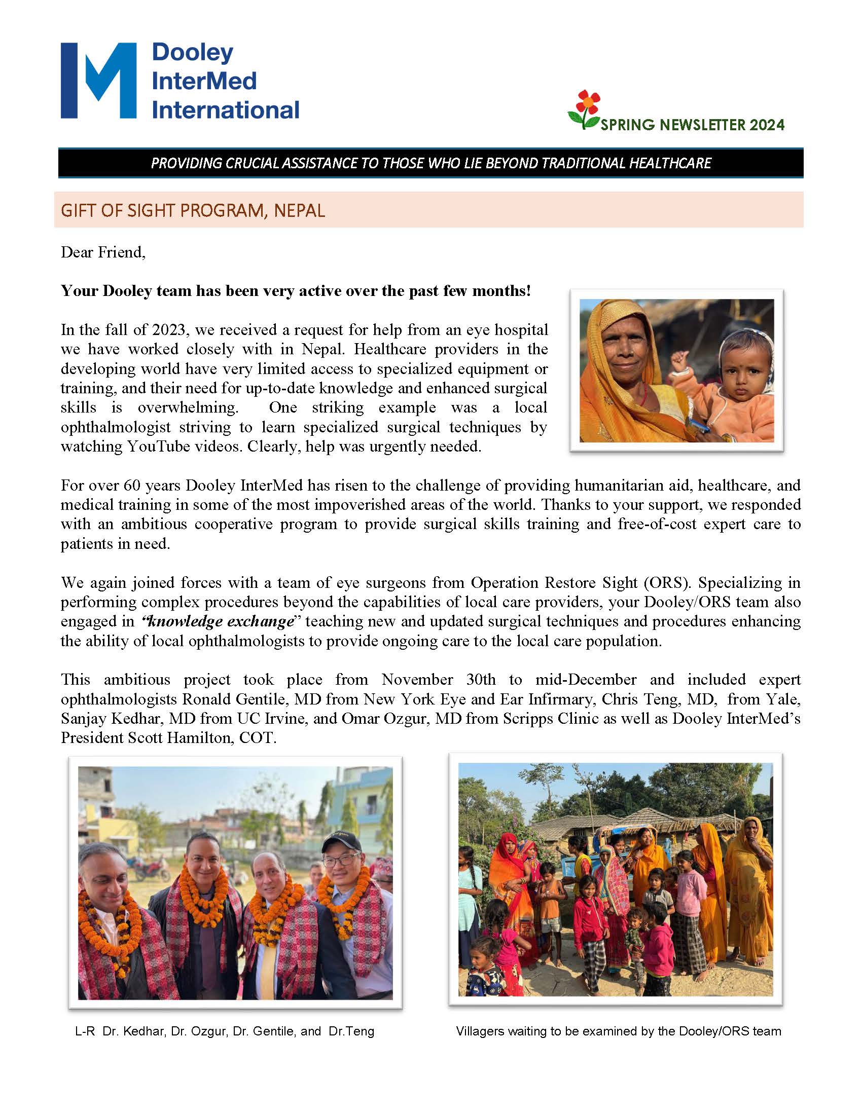 Spring Newsletter 2024 – Dooley Intermed